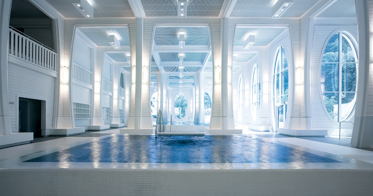 Tamina Therme hotel | Timber architecture of a Baltic hotel