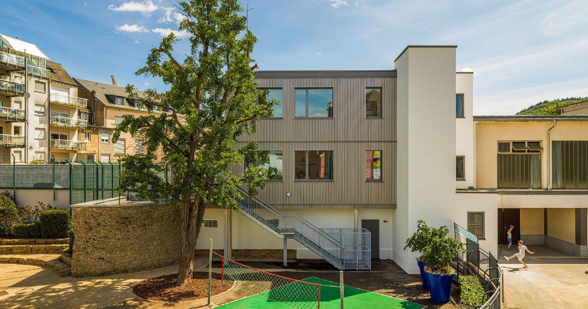 Modular primary school in Ettelbrück by Blumer Lehmann
