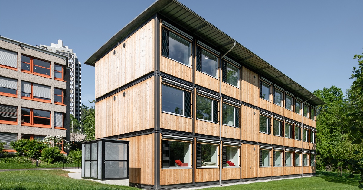 ZM10-Schulpavillons Zürich | temporärer Schulraum