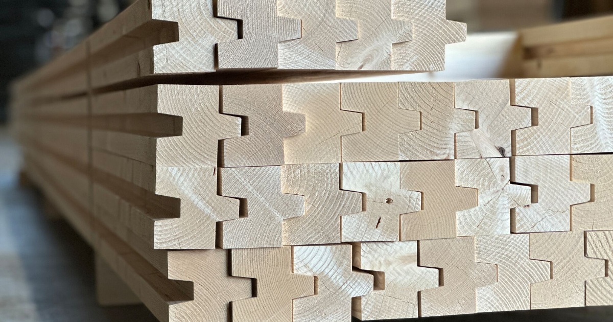 Profiled slats made of Swiss spruce by Blumer Lehmann