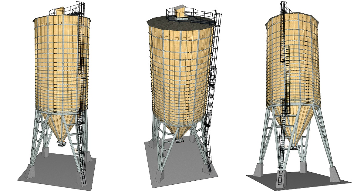 1000 m³ dodecagonal silo from Blumer Lehmann