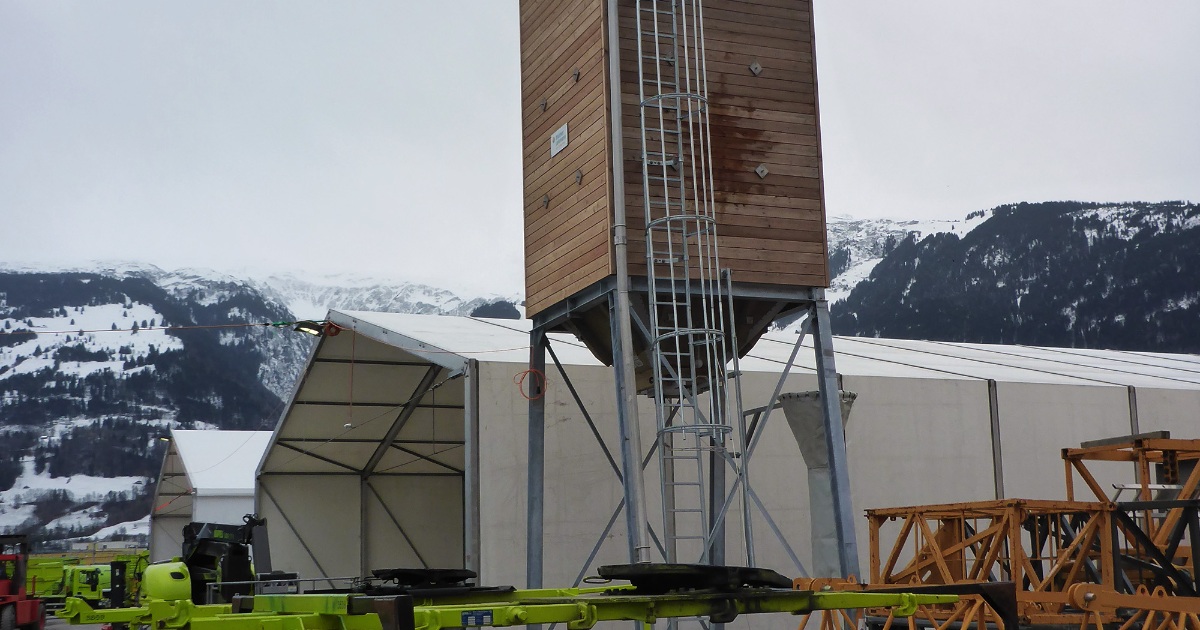 Petit silo en bois polyvalent de 30 m³ de Blumer Lehmann