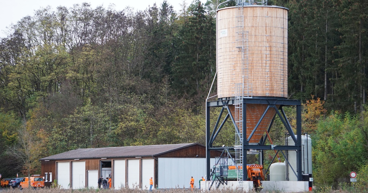 Grit storage complete system Burgwindheim | Silo and brine