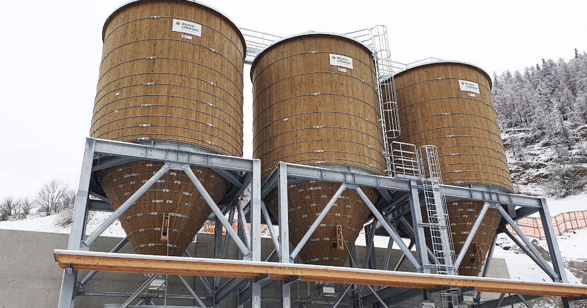 Winterdienst - Silos und Streugutlager von Blumer Lehmann