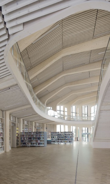 Nord-Odal library | Meeting place in timber frame structure