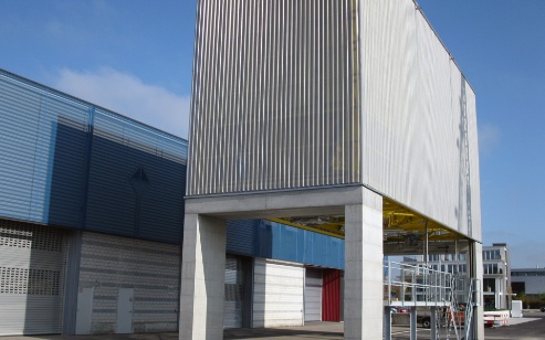 Versatile 150 m³ modular timber silo from Blumer Lehmann