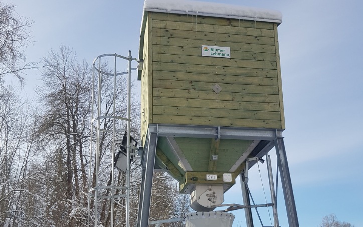 10 m³ small wooden silo for efficient winter service