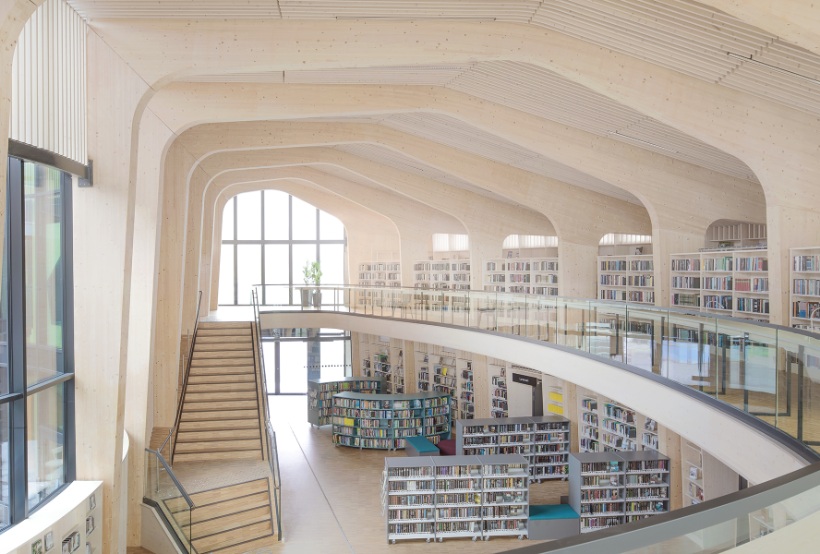 Nord-Odal library | Meeting place in timber frame structure