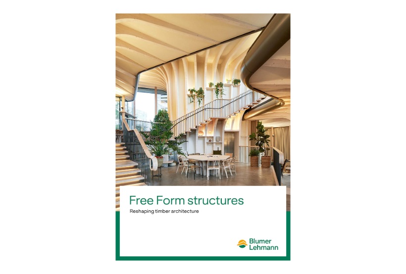 Free form biophilic design timber constructions
