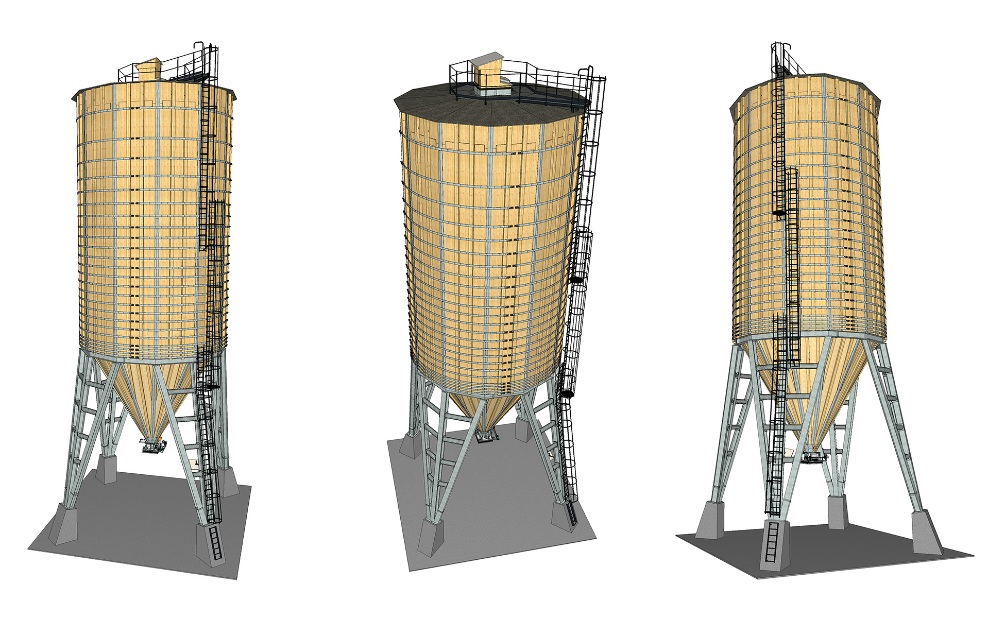 1000 m³ dodecagonal silo from Blumer Lehmann