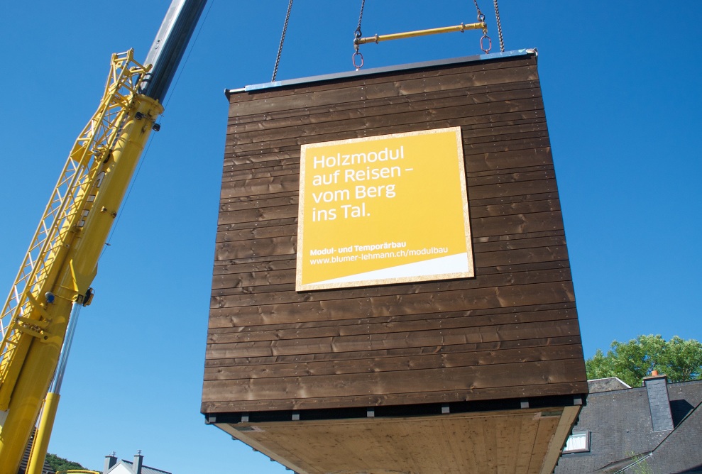 Using wood modules holistically at Blumer Lehmann